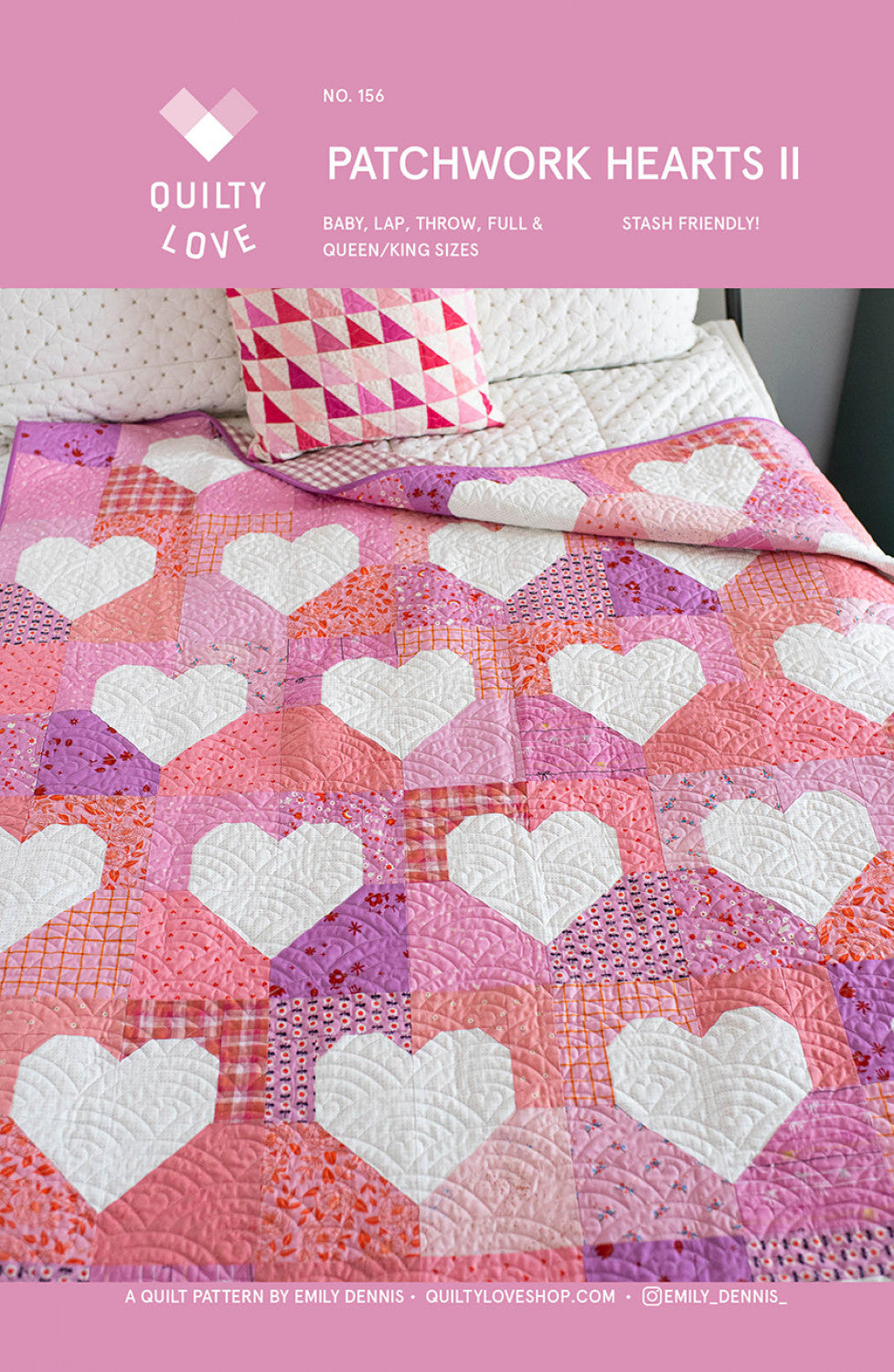 Patchwork Hearts II Quilt Pattern – Fox and Frog Quilt Shoppe